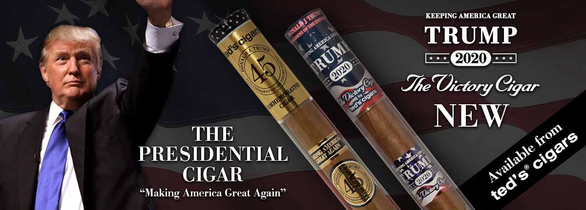 'Trump 2020 Victory Cigar' available exclusively from 'Ted's Cigars ...