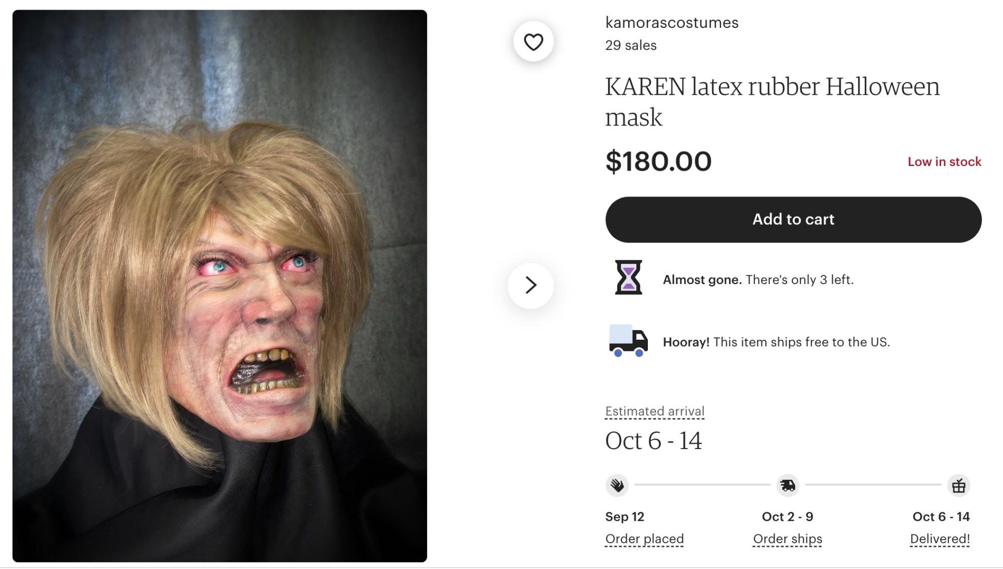 Etsy artist selling ghoulish Karen masks for Halloween - National Zero