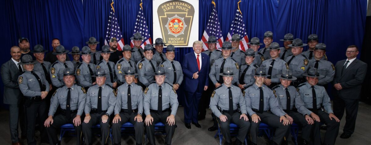 Pennsylvania investigating Trump photo with State Troopers - National Zero