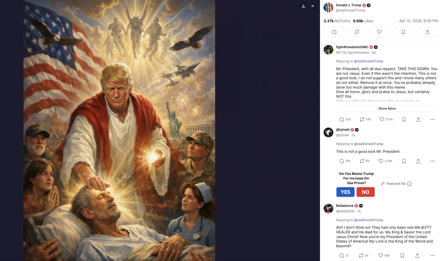 Orange Jesus's fanboys annoyed he got so literal with it - National Zero